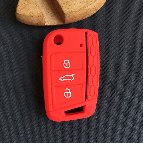 Fit VW Tiguan Golf Arteon 3 Button Remote Smart Key Fob Silicone Skin ...
