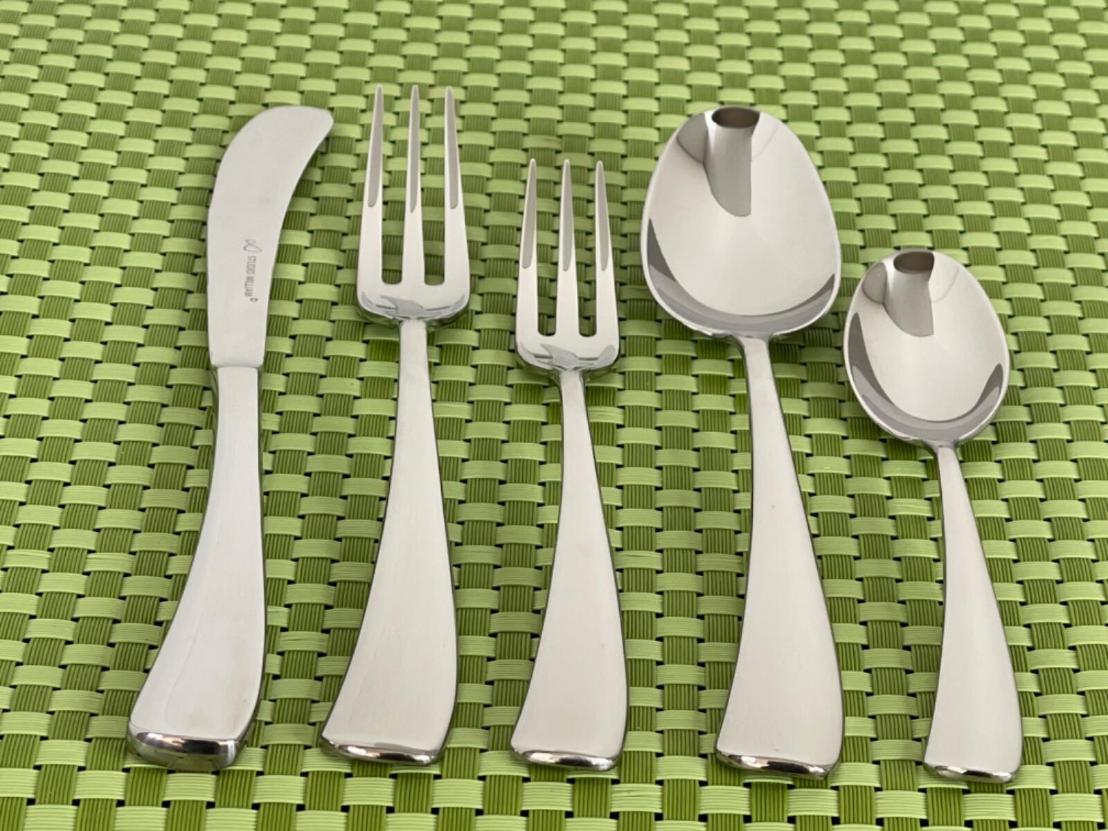 Studio William LARCH MIRROR Stainless Glossy Curved NEW Flatware CHOICE ...