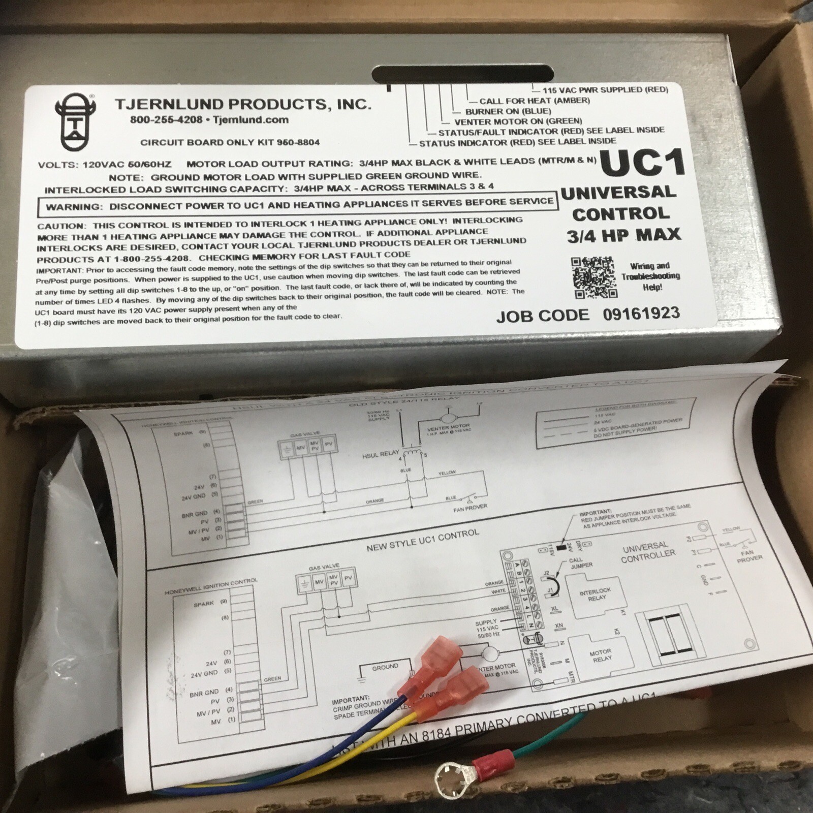 Tjernlund Products HS2 Induced Draft Blower Power Venter With UC1 ...
