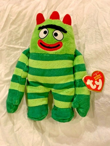 BROBEE Yo Gabba Gabba Ty BEANIE BABY Bean Bag Plush, mint, w/ tag ...