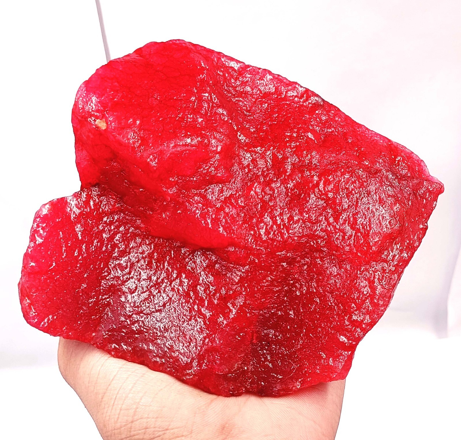 DYED Ruby 3600 Ct Red Ruby Raw African Stone Uncut Rough EGL Certified ...