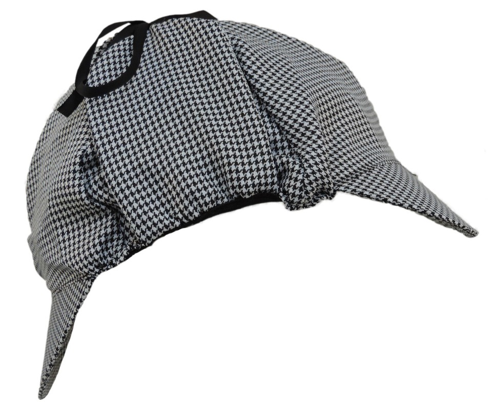 Adult Sherlock Holmes Detective Sleuth Costume Hat With Pipe ...