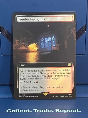 MTG Dr. Who Foreboding Ruins Extended Art Foil Rare NM/M WHO | eBay
