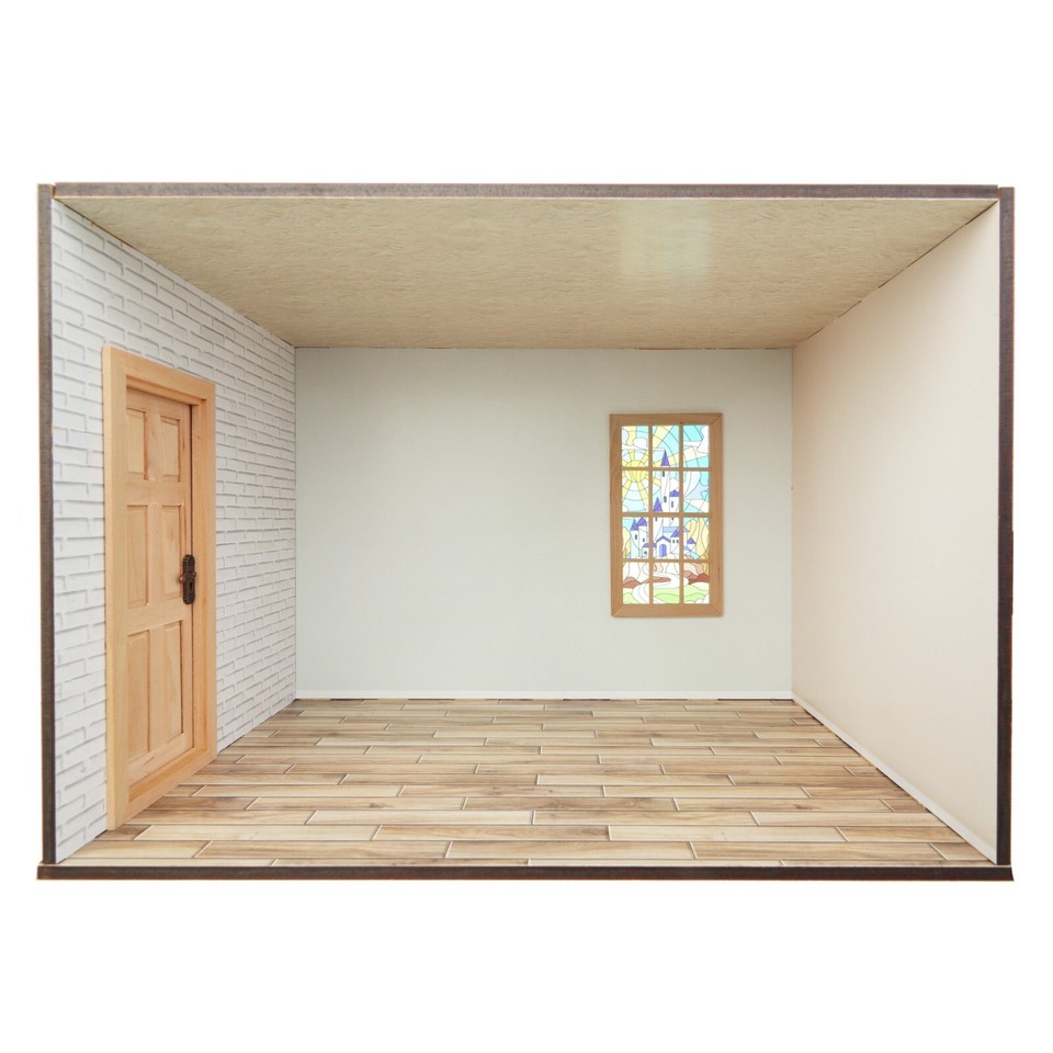 Doll House, Single Room Diorama Box Kit, with Door & Window 1:12 | eBay