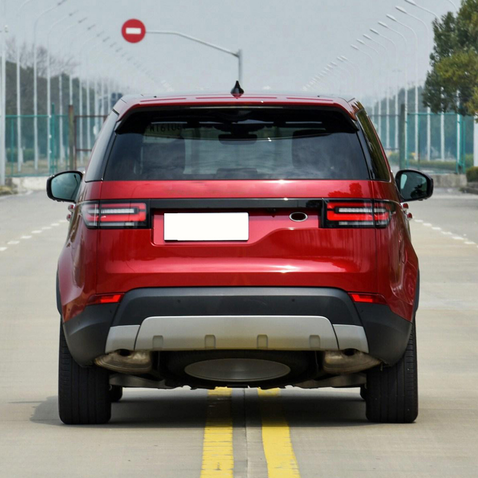 Silver Rear Bumper Guard Board Skid Plate Fit For 2017+ Land Rover ...