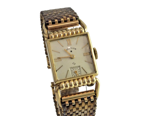 Vintage Lord Elgin Drivers Watch 10K GF, Swing Lugs, Art Deco Working ...