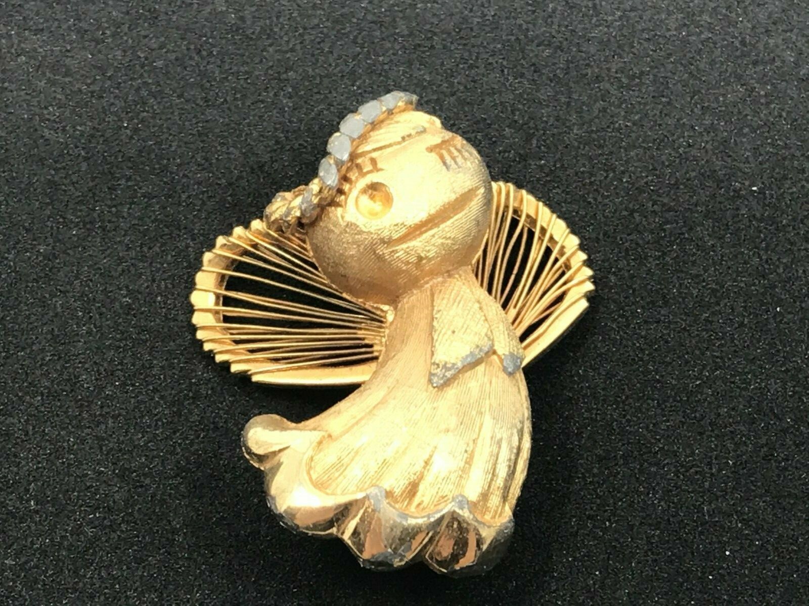 Vintage Winking Angel Pin 1-1/2" Cherub [P1] | eBay