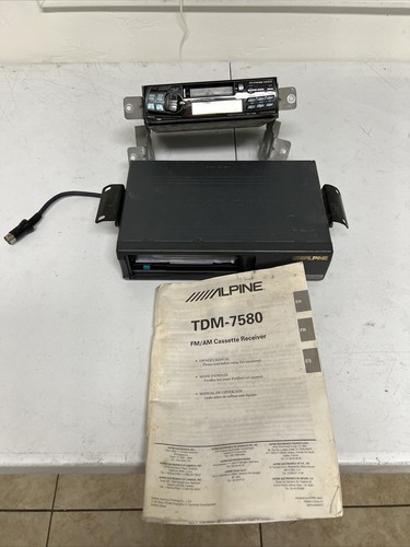 OLD SCHOOL ALPINE TDM-7580 AM/FM CASSETTE!* ALPINE CHM-S620 CD CHANGER ...
