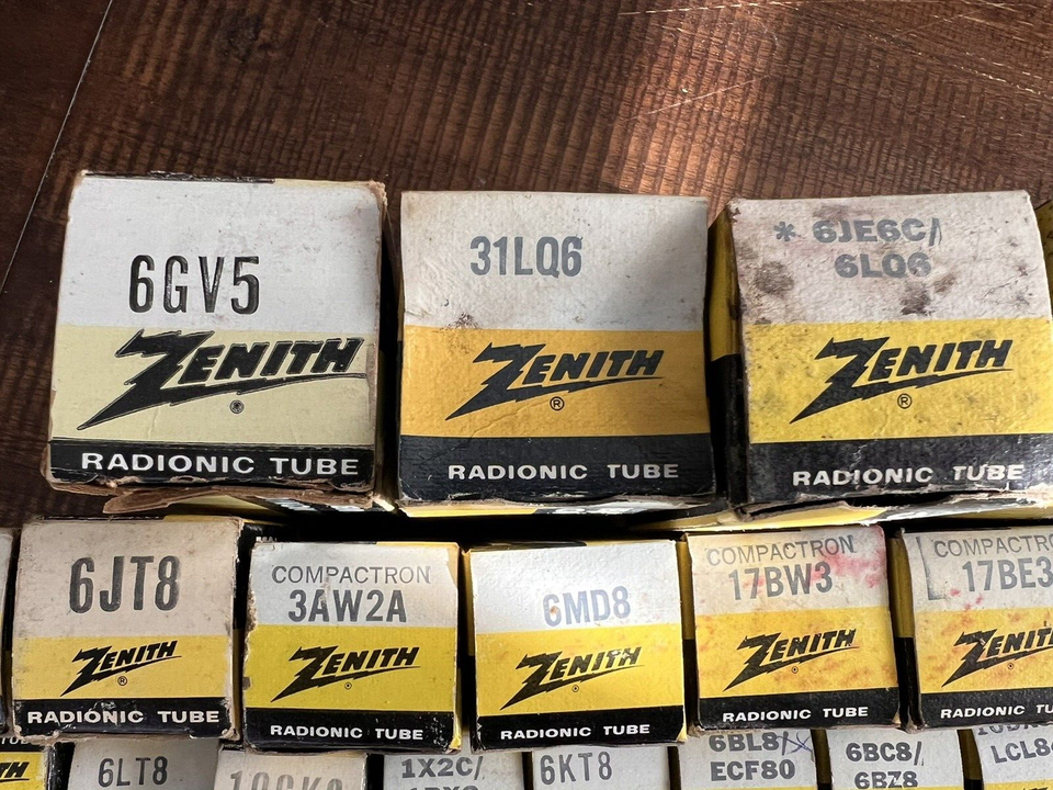 33 - Vintage Vacuum Tubes Lot Zenith Radio Electronic | eBay
