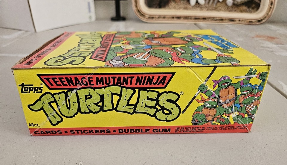 1990 Topps TMNT Teenage Mutant Ninja Turtles 48 SEALED Wax Packs YELLOW ...