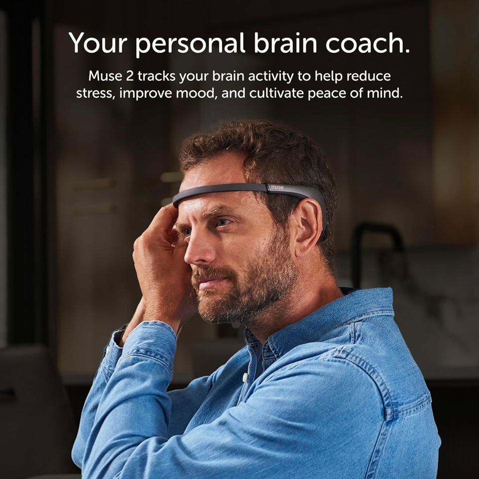 2: the Brain Sensing Headband - EEG Headband Meditation Tracker and ...