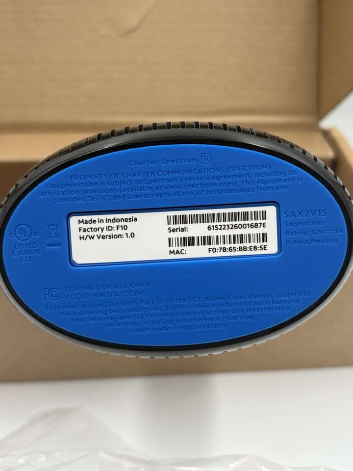 Spectrum Advanced WiFi 6E Router SAX2V1S New Open Box | eBay