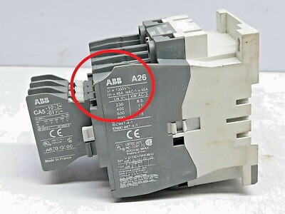 ABB A26-30-22-83 Contactor 48V 50-60Hz ABB A26 Ui=1000V~ Ith=45A | eBay