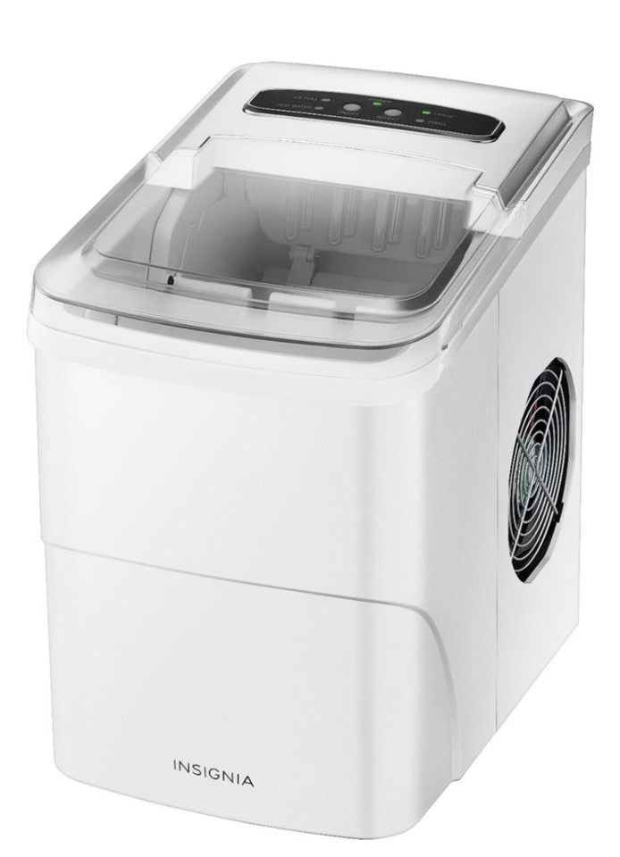 Insignia- 26 Lb. Portable Ice Maker with Auto Shut-Off - White ...