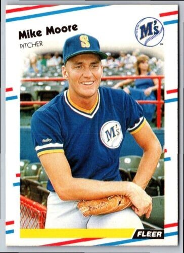 1988 Fleer #379 Mike Moore Pitcher Seattle Mariners FREE shipping | eBay