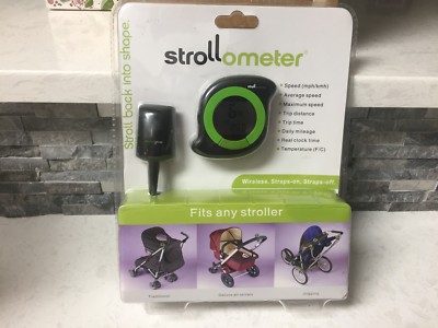 STROLLOMETER - COMPUTER/SPEEDOMETER FITS ANY STROLLER-JOGGING / WORKOUT ...