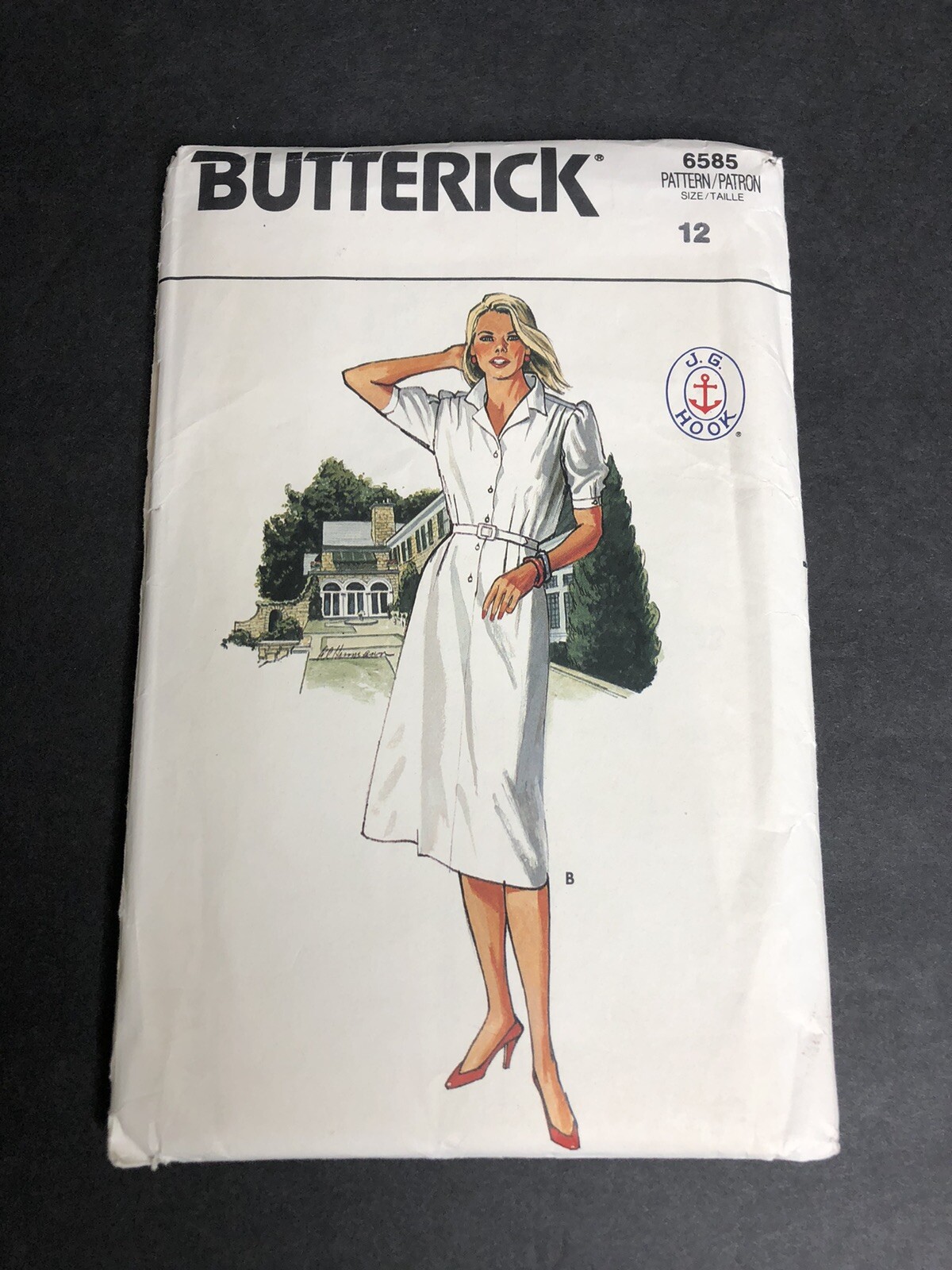 1980s Butterick 6585 Pattern J G Hook Island Beach Dress Size 12 NEW ...