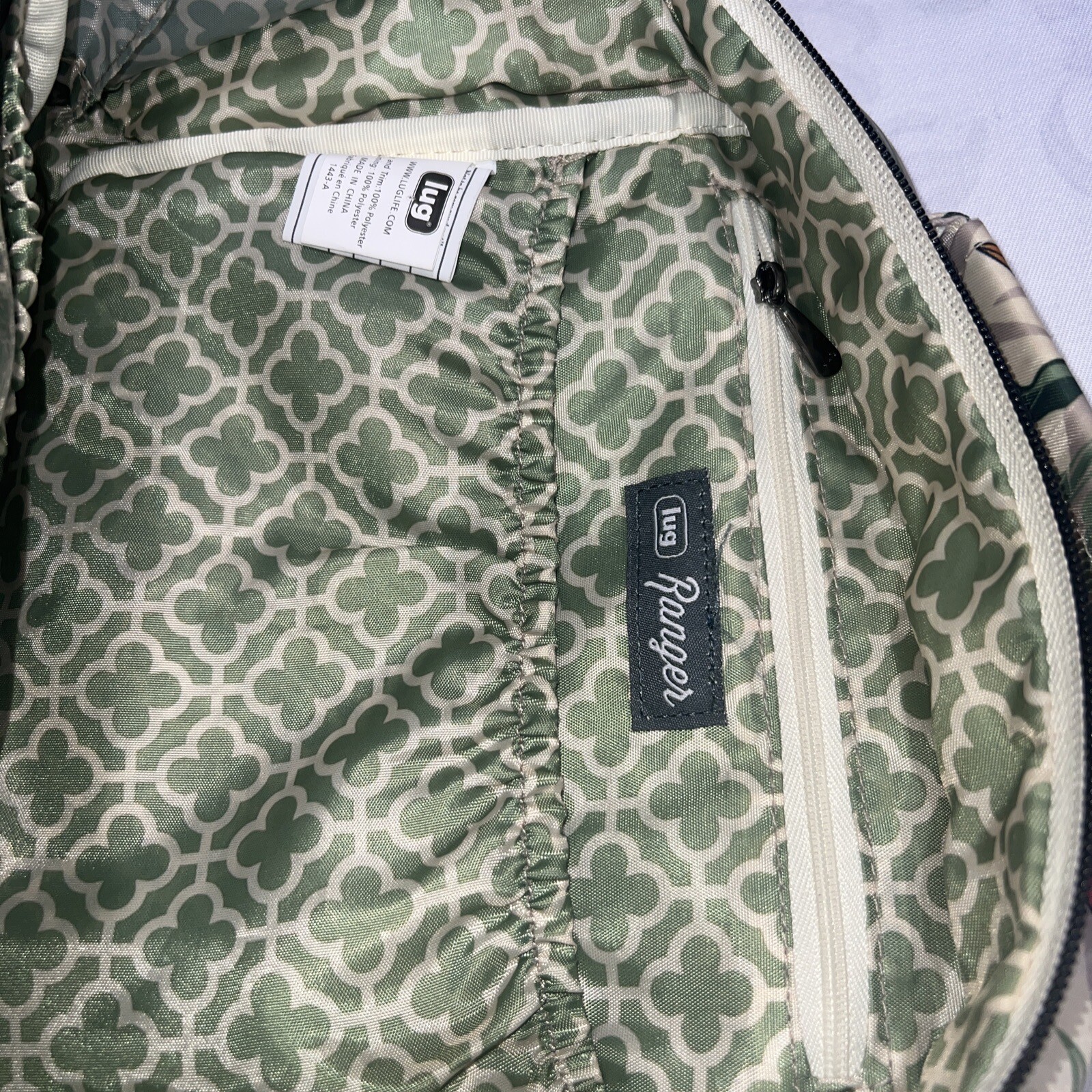 Lug LUG Ranger Lily Sand Quilted Cross Body Tropical Floral Purse Bag ...