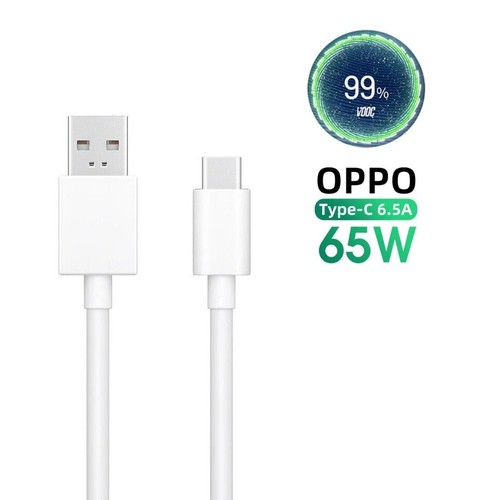 Official OPPO SUPERVOOC 65 Watt Fast Charger Data Cable Lead for OPPO ...