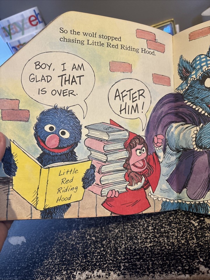 SESAME STREET Grover's Little Red Riding Hood Golden Shape Book 1977 PB ...