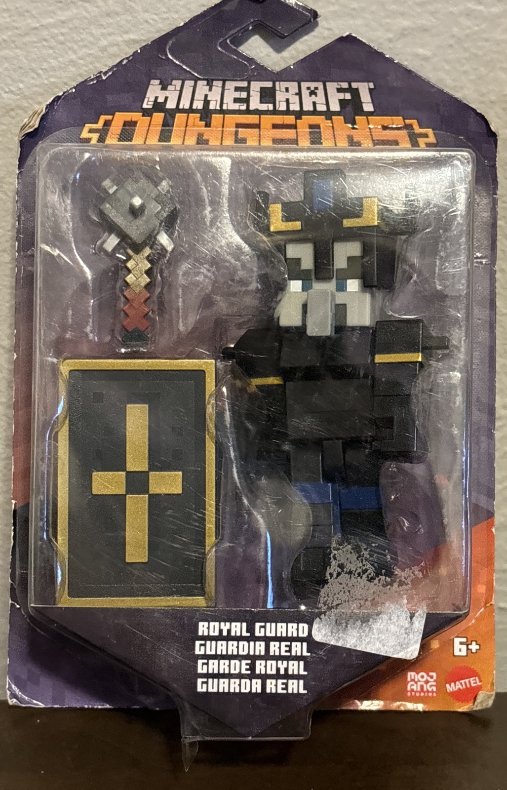 Mattel Minecraft Dungeons Royal Guard Action Figure Collectible Toy for ...