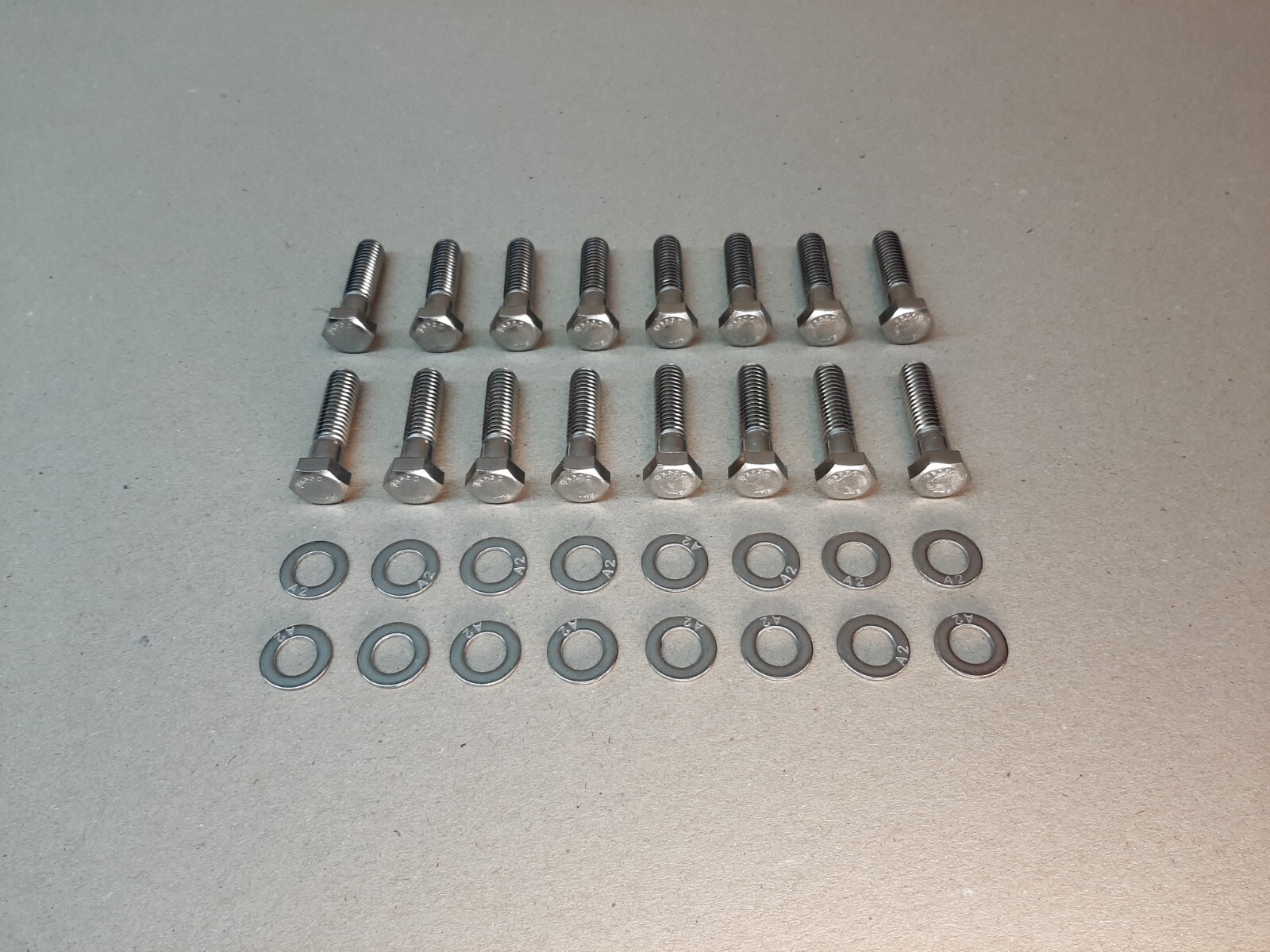 Holden V8 253 308 Inlet Manifold STAINLESS Bolt Kit WB VC VH VK VL ...