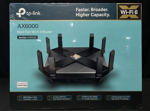 TP-Link Archer AX6000 Next Gen Wi-Fi 6 Router 5952Mbps 8 G LAN Ports ...