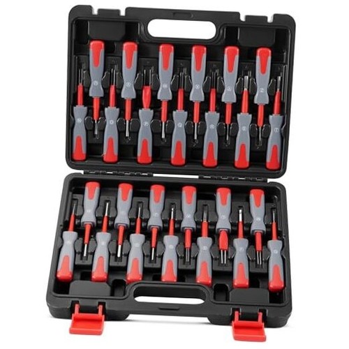 Terminal Removal Tool Kit, 26 Pcs Depinning Tool Pin Removal Tool Kit ...