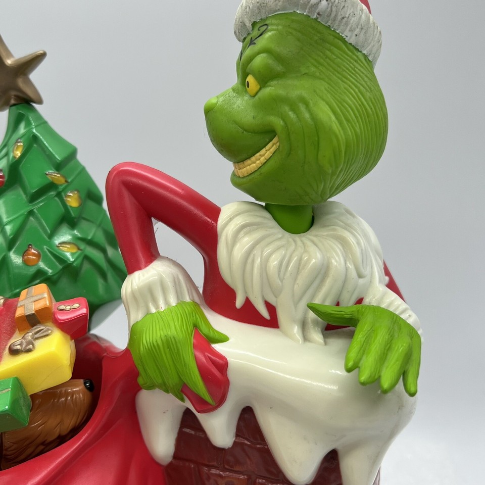 Dr Seuss Grinch Christmas Animated Grinchamatronic Coin Bank Tested and ...