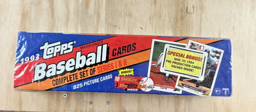 1993 Topps Baseball MLB Factory Sealed Complete Set - 825 Cards | eBay
