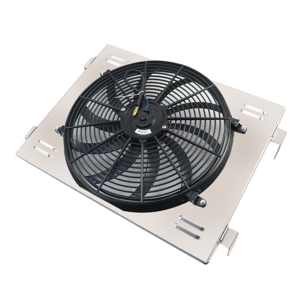 Radiator Electric Fan+Shroud+Relay For 1955-1957 1956 CHEVY Bel-Air ...