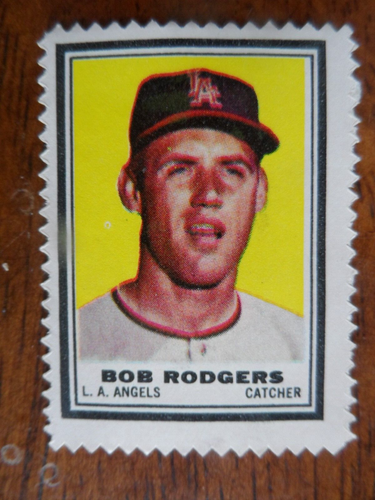 1962 TOPPS BASEBALL STAMP BOB RODGERS LOS ANGELES ANGELS S-1024 | eBay