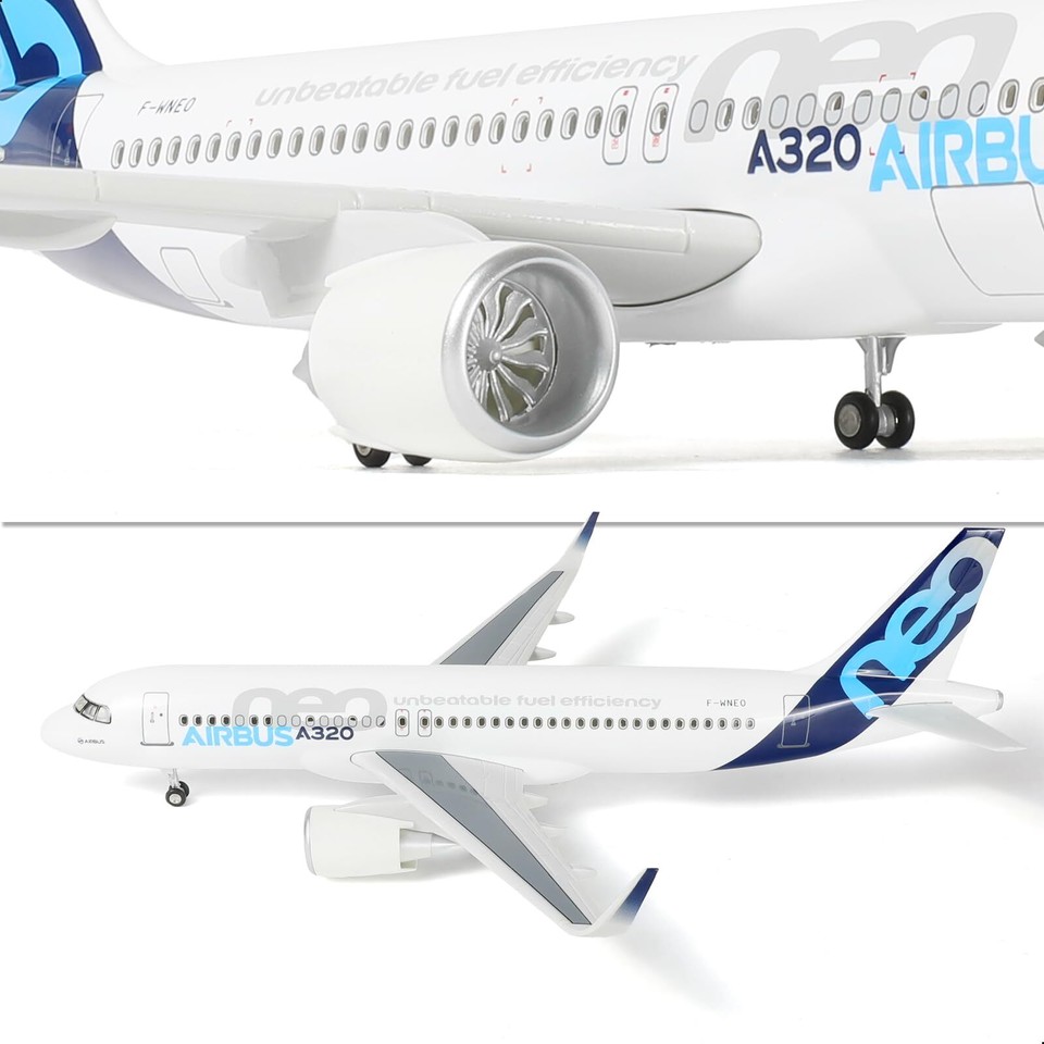 1/100 Scale A320 neo Prototype Model Airplane -Diecast Airbus A320 ...