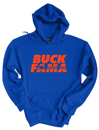 Florida Hoodie Football Team Color Blue and Orange Florida Buck Fama ...