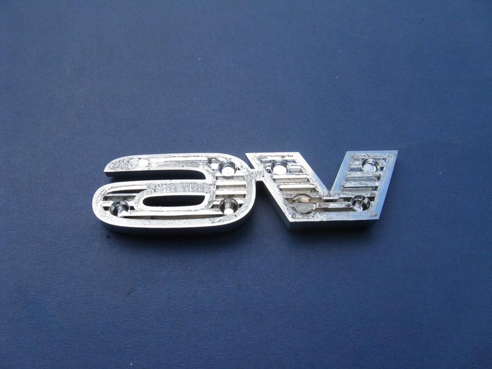 TOYOTA TACOMA TUNDRA V6 REAR CHROME EMBLEM LOGO BADGE SIGN SYMBOL USED ...