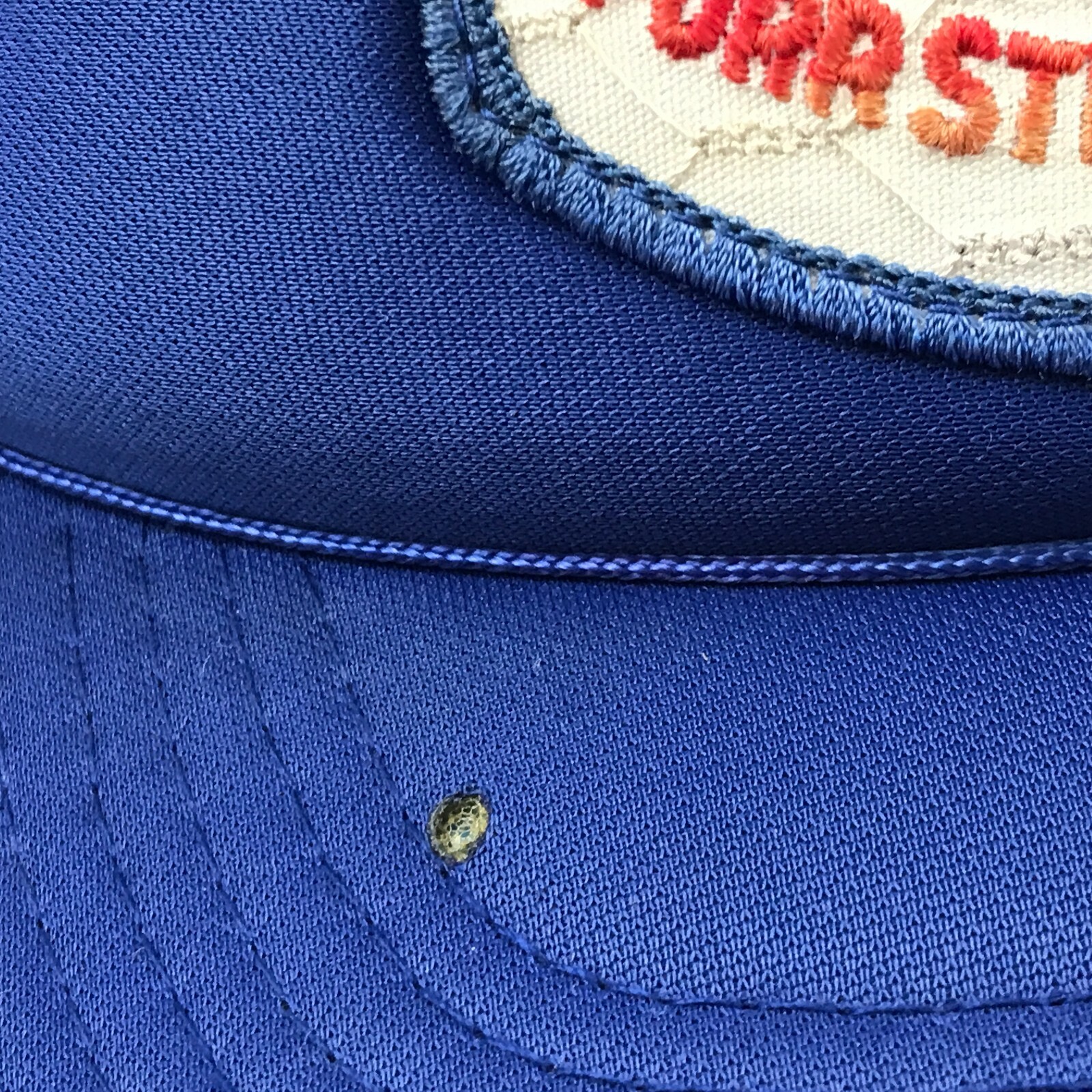 VINTAGE Jaenson Wire Hat Cap Snapback Trucker Blue White Stucco Netting ...