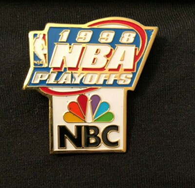 1998 NBA Playoffs Pin NBC Chicago Bulls Jordan 6th Championship NBA NBC ...
