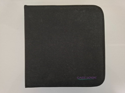 Case Logic Mini Disc Travel Case / Wallet~Holds 24 Disc~Good Pre-Loved ...