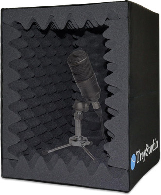 Portable Vocal Booth, Large Foldable Microphone Isolation Shield, Music ...