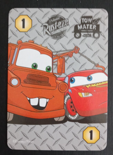 Disney Cars Crazy Eights Card Game Lightning McQueen Tow Mater Octagon ...