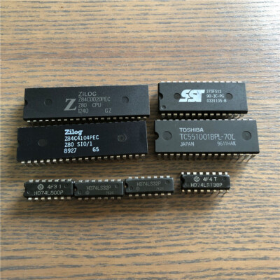Z80 CPU/SIO Kit Z84C0020PEC Z84C4006PEC HM628128 W27C512 74LS32 74HC00 ...