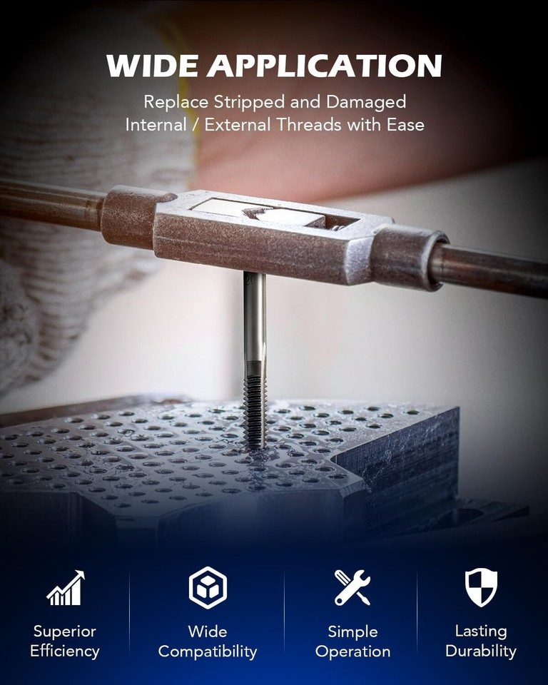 Professional Grade 80pc Metric and SAE Tap & Die Set for Precision ...