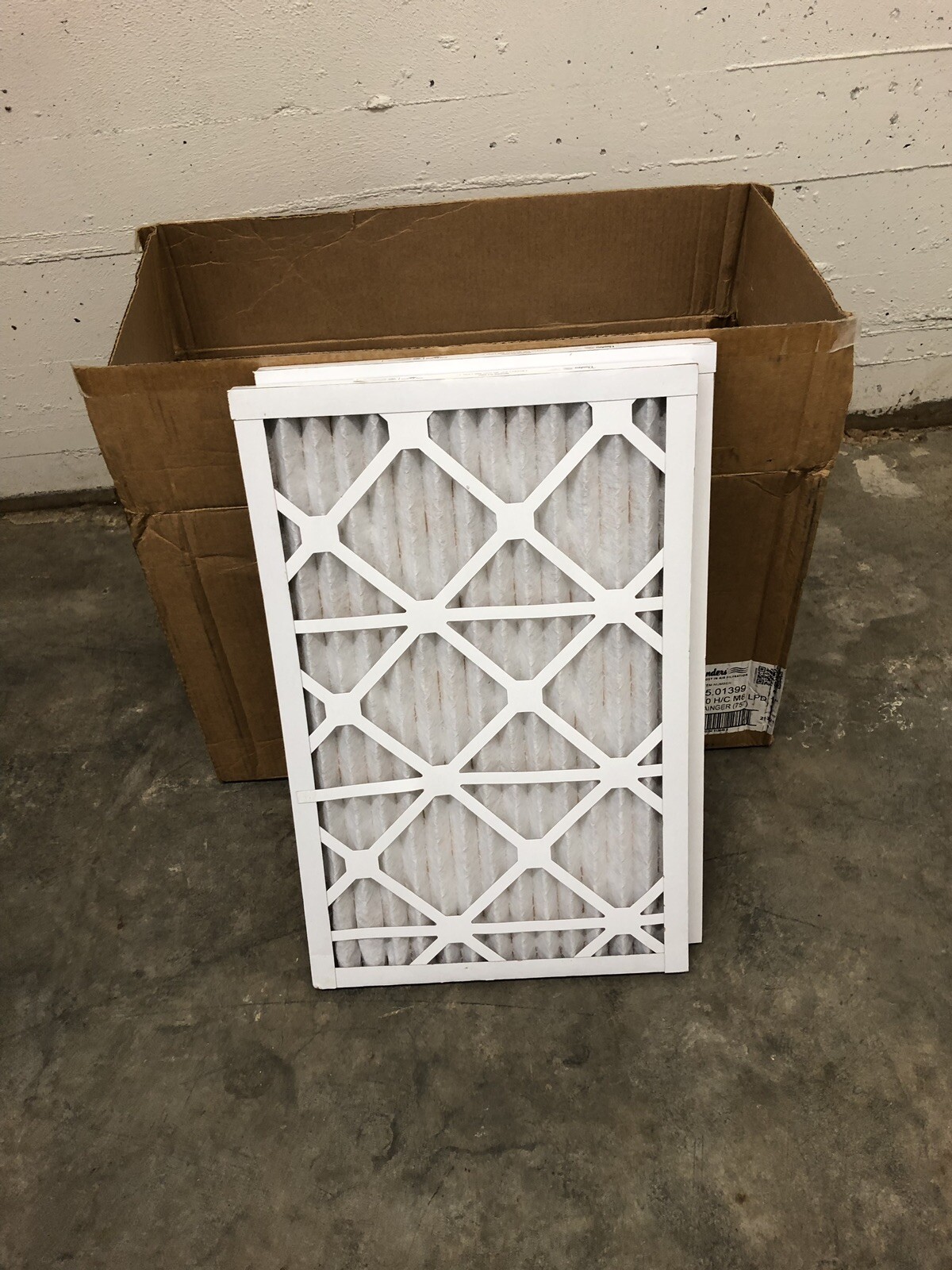 FLANDERS - EZ FLO AIR FILTERS 14" X 22" X 1" - 12 QTY - 80255.01399 ...