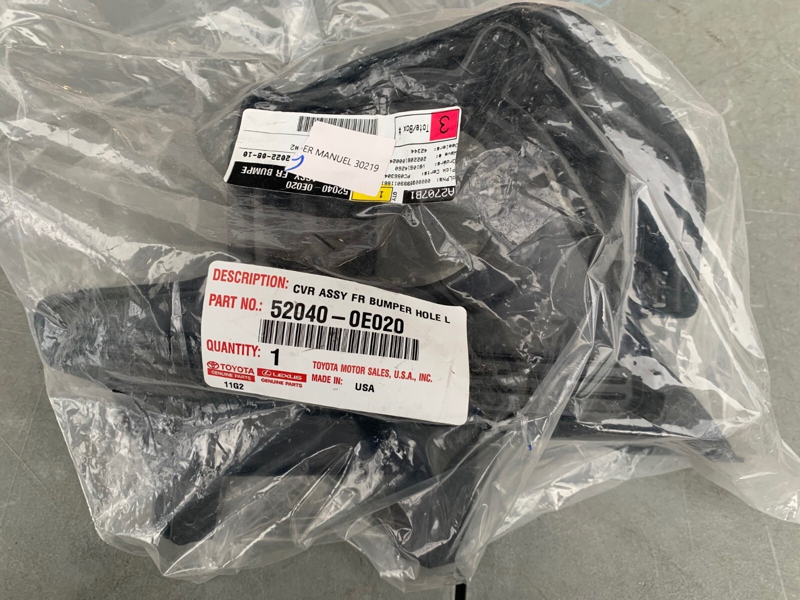 Toyota OEM 14-16 Highlander Front Bumper-lamp Bezel Left 520400E020 for ...