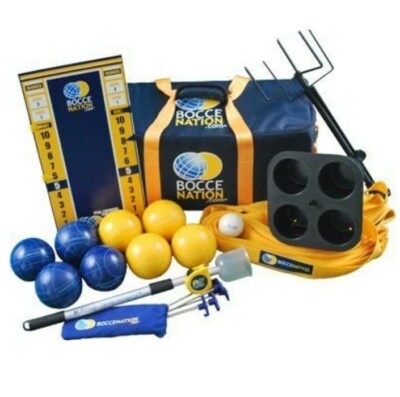 Bocce Nation complete professional tournament best Bocce set *new* lawn ...