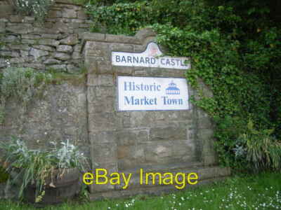 Photo 6x4 Barnard Castle town sign c2008 | eBay UK
