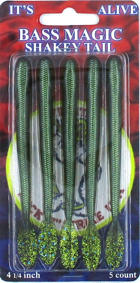 (6) Packs Luck E Strike Bass Magic 4" Shakey Tail Swim Bait Mojave Brand New | eBay
