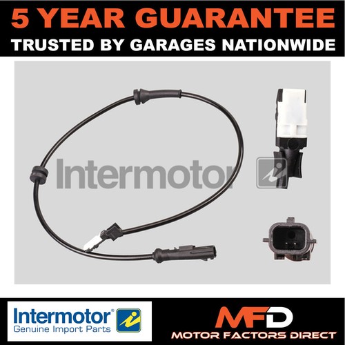 Intermotor Rear ABS Wheel Speed Sensor Fits Renault Clio 2005- Modus ...