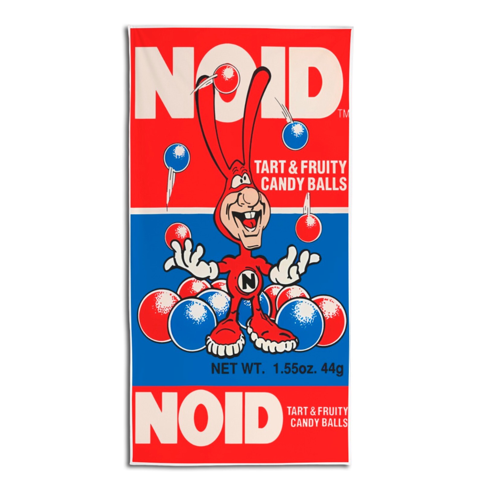 Vintage Style 1988 Domino's Pizza Noid Candy Balls Beach Towel - 2 ...