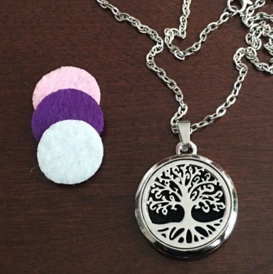 Stainless Steel Essential Oil Diffusers with Washable Pads + Oil ...